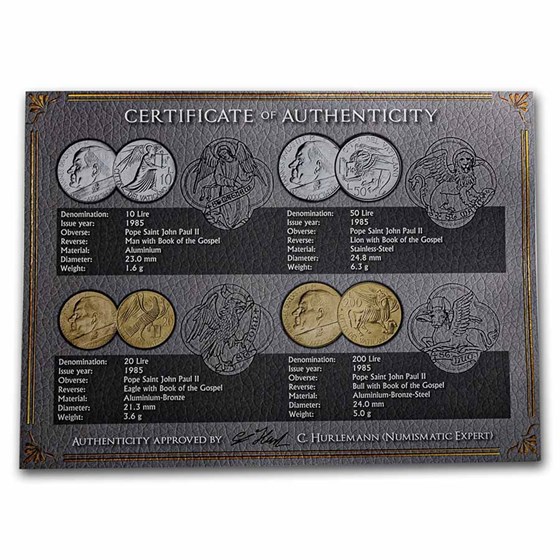 Buy 1985 Vatican City The Four Evangelists 4-Coin Set BU | APMEX
