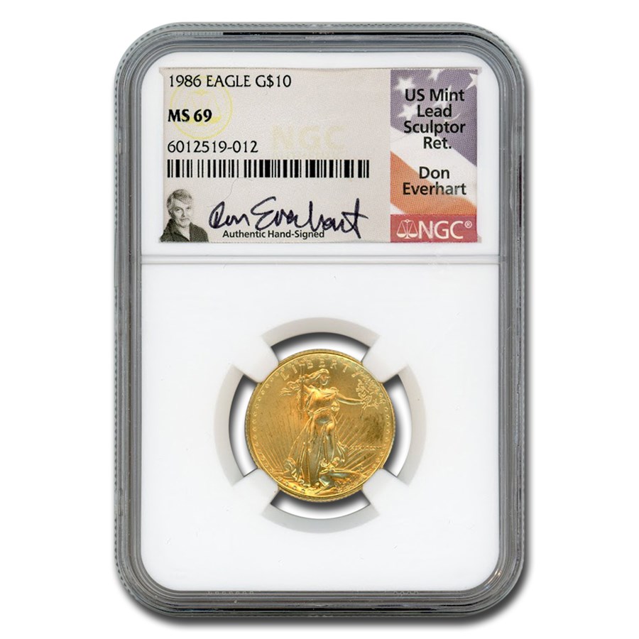 Buy 1986 1/4 oz American Gold Eagle MS-69 NGC (Everhart) | APMEX