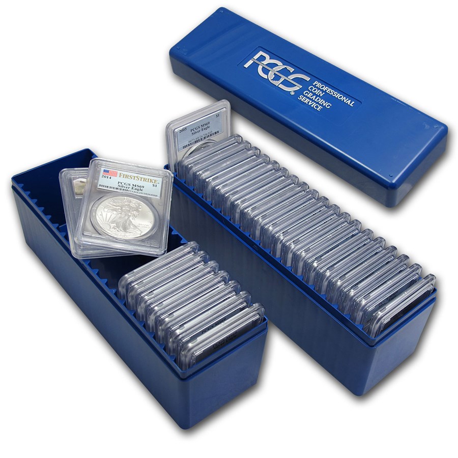 Buy 1986-2020 35-Coin Silver Eagle Set MS-69 PCGS (PCGS Boxes) | APMEX