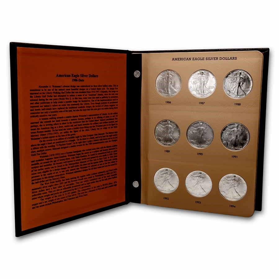 Buy 1986-2021 37-Coin American Silver Eagle Set BU (Dansco Album) | APMEX