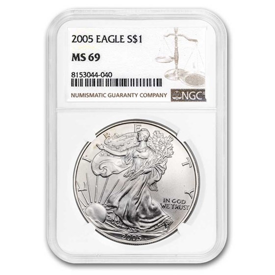 1986-2024 40-Coin Silver Eagle Set MS-69 NGC (w/NGC Boxes)