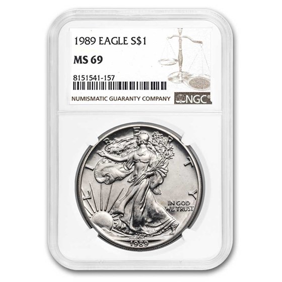 1986-2024 40-Coin Silver Eagle Set MS-69 NGC (w/NGC Boxes)