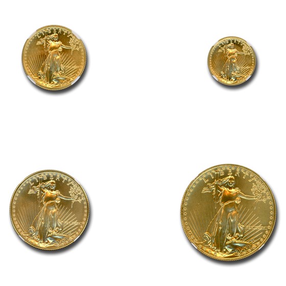 Buy 1987 4-Coin American Gold Eagle Set MS-69 NGC (Everhart) | APMEX