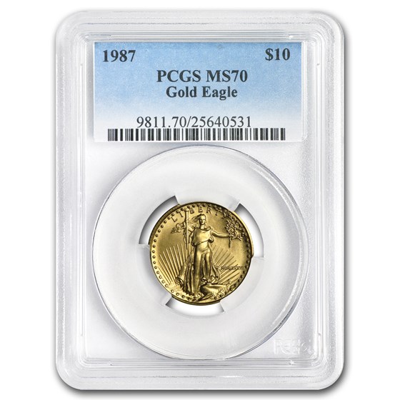 Buy 1987 4-Coin American Gold Eagle Set MS-70 PCGS | APMEX