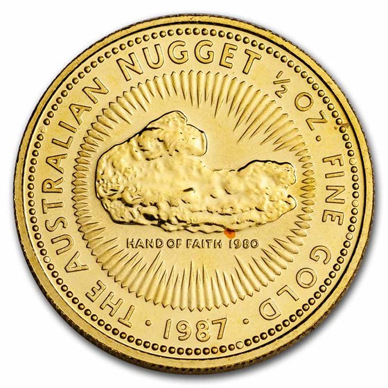 Buy 1987 Australia 1/2 oz Gold Nugget BU (No Capsule) | APMEX