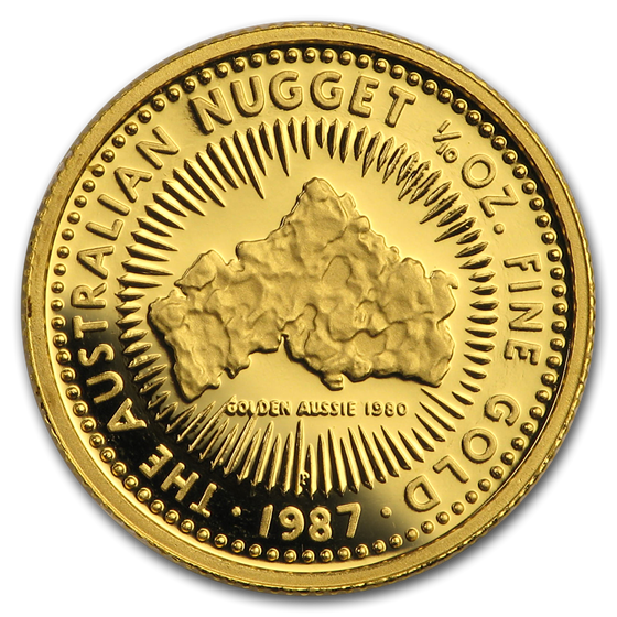 Buy 1987 Australia 4-Coin Gold Nugget Proof Set (1.85 oz) | APMEX