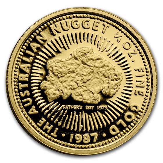 Buy 1987 Australia 4-Coin Gold Nugget Proof Set (Capsule Only) | APMEX