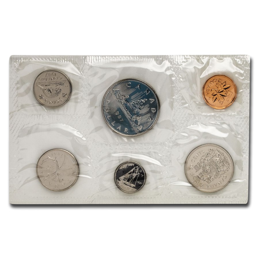Buy 1987 Canada 6-Coin Mint Set BU/Prooflike (w/COA) | APMEX