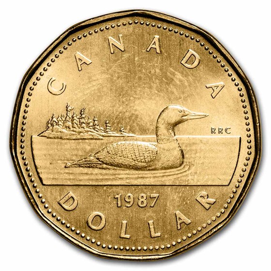 Buy 1987 Canada Aureate-Nickel Dollar Loon BU | APMEX
