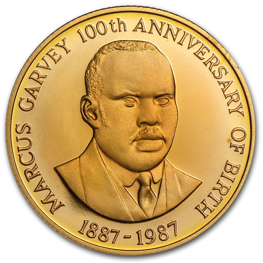 Buy 1987 Jamaica Proof Gold 100 Dollars Marcus Garvey | APMEX