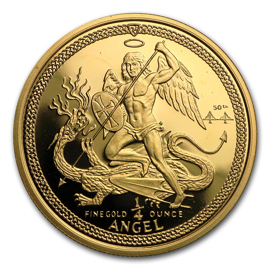 Buy 1987-SF Isle of Man 1/4 oz Proof Gold Angel (San Francisco) | APMEX