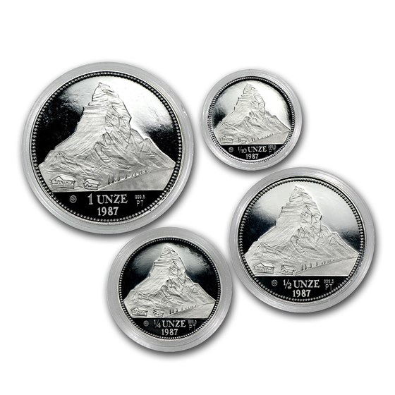 Buy 1987 Switzerland 4-Piece Proof Platinum Set | APMEX