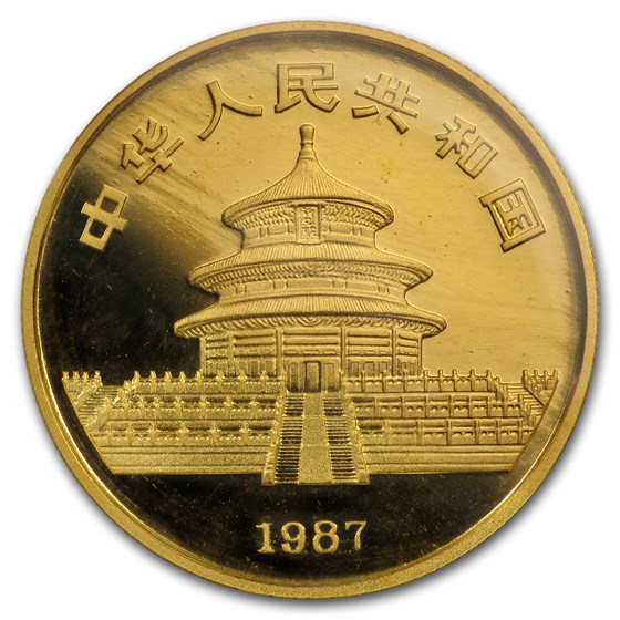 Buy 1987-Y China 5-Coin Gold Panda Set BU (Sealed) | APMEX