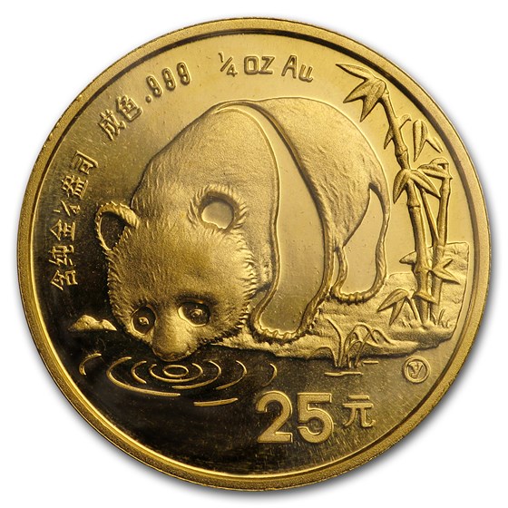 Buy 1987-Y China 5-Coin Gold Panda Set BU (Sealed) | APMEX