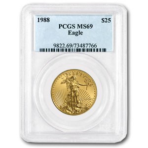 Buy 1988 1/2 oz American Gold Eagle MS-69 PCGS | APMEX