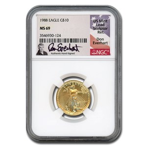 Buy 1988 1/4 oz American Gold Eagle MS-69 NGC (Everhart) | APMEX
