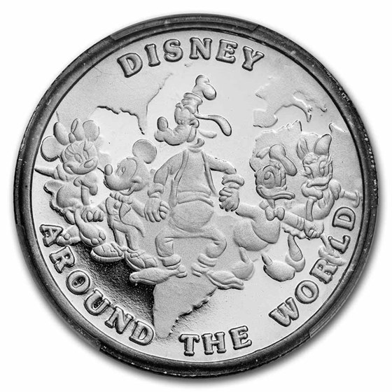 Buy 1988 1 oz Silver Round - Disney/Around the World PR-69 PCGS | APMEX