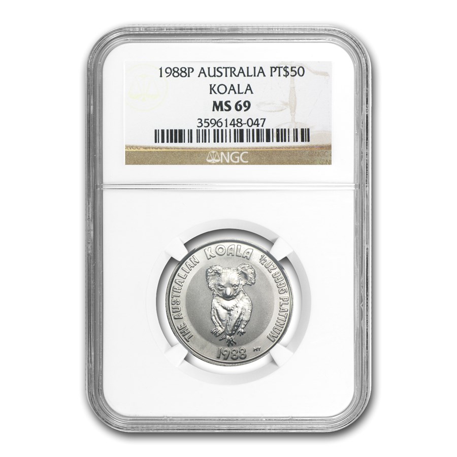 Buy 1988 Australia 1/2 oz Platinum Koala MS-69 NGC | APMEX
