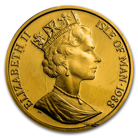 Buy 1988 Isle of Man 1/2 oz Gold Manx Cat | APMEX