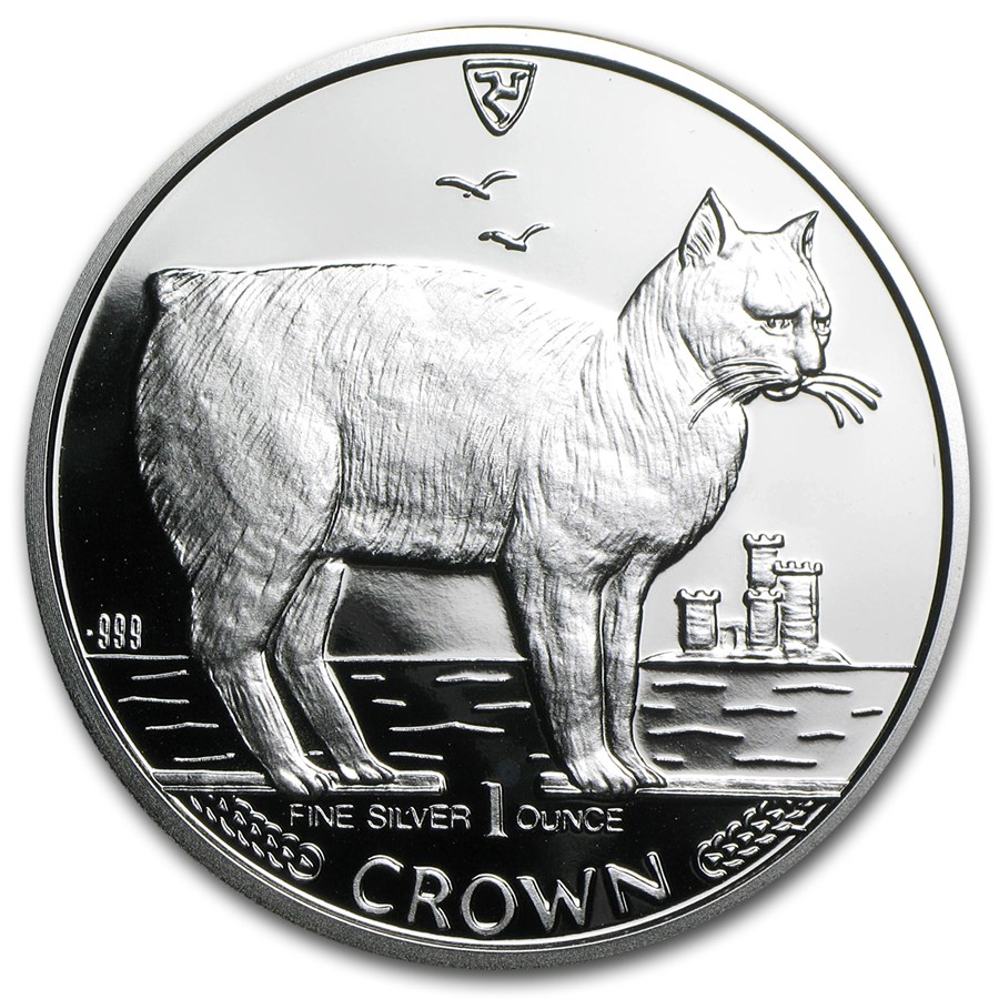 Buy 1988 Isle of Man 1 oz Silver Manx Cat Proof | APMEX