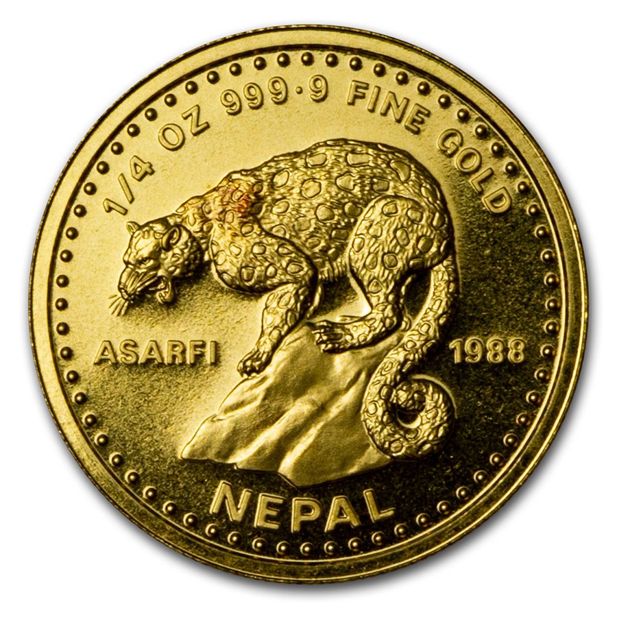 Buy 1988 Nepal Gold 1/4 Asarfi Proof (Sealed) | APMEX