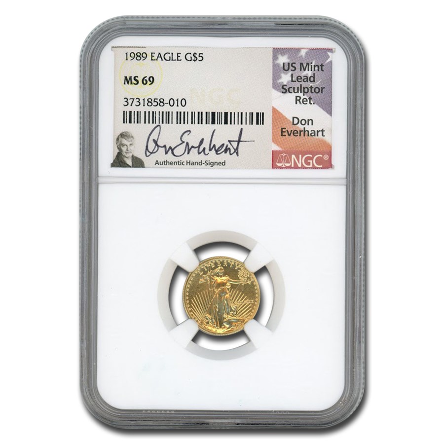 Buy 1989 1/10 oz American Gold Eagle MS-69 NGC (Everhart) | APMEX