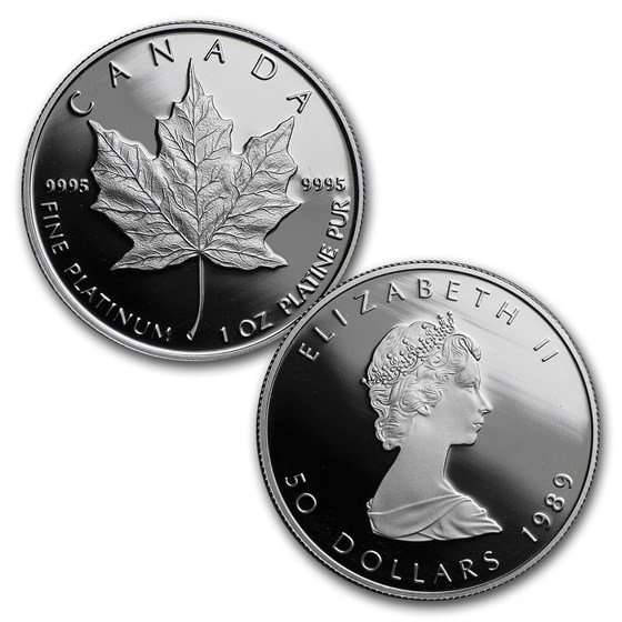 Buy 4-Coin 1989 Canadian Platinum Maple Set (10th Ann) | APMEX