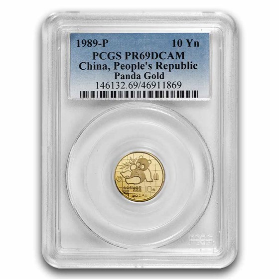 Buy 1989 China 5-Coin Gold Panda Proof Set PR-69 PCGS | APMEX