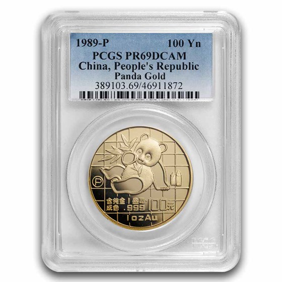 Buy 1989 China 5-Coin Gold Panda Proof Set PR-69 PCGS | APMEX