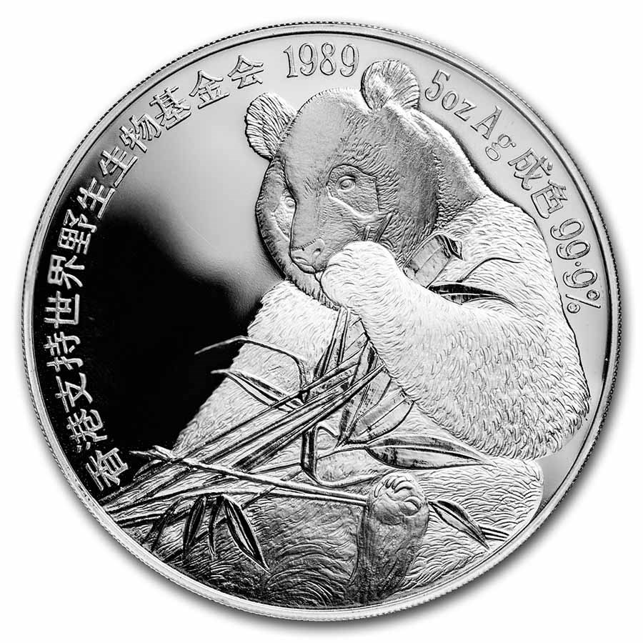 Buy 1989 China 5 oz Silver Panda Hong Kong Exposition | APMEX