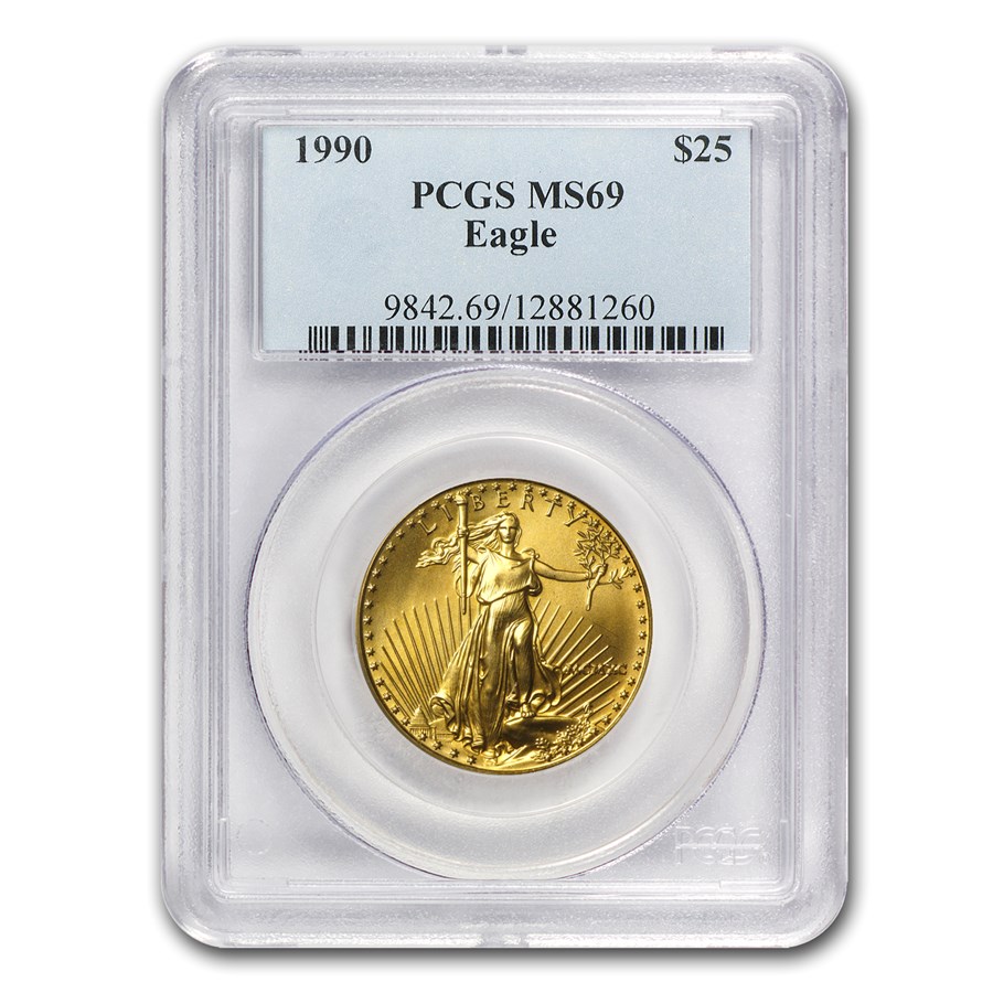 Buy 1990 1/2 oz American Gold Eagle MS-69 PCGS | APMEX