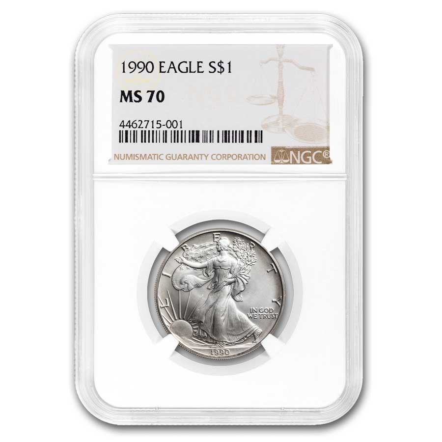 Buy 1990 American Silver Eagle MS-70 NGC | APMEX