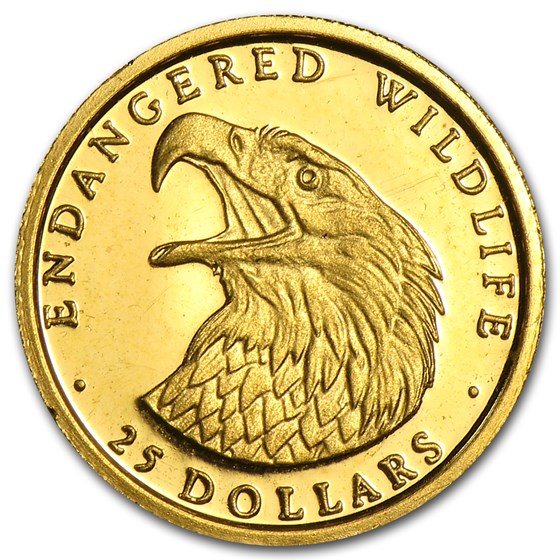 Buy 1990 Cook Islands Gold $25 Endangered Wildlife Proof | APMEX