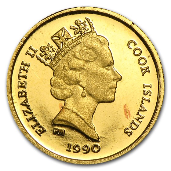 Buy 1990 Cook Islands Gold $25 Endangered Wildlife Proof | APMEX