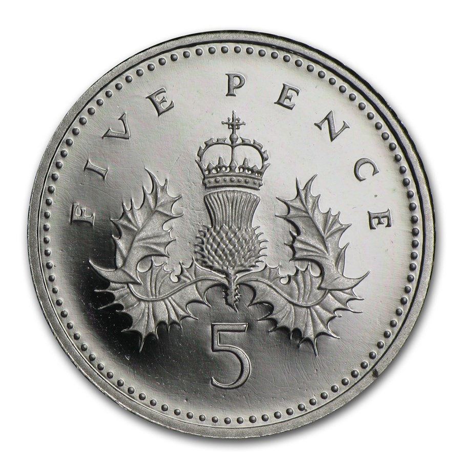 Buy 1990 Great Britain Silver 5 Pence Piedfort Proof | APMEX