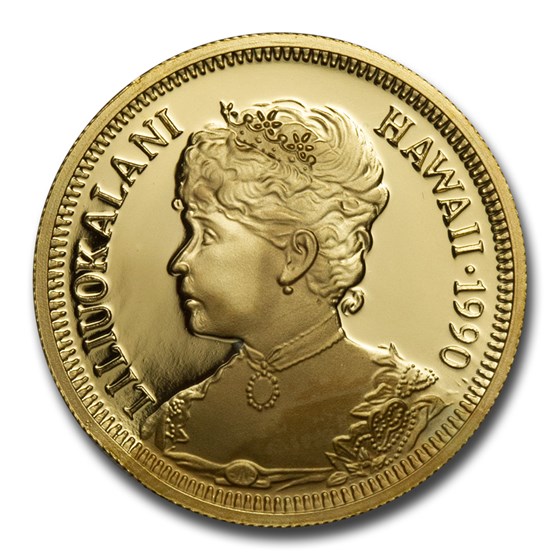 Buy 1990 Hawaii 5-Coin Liliuokalani Gold Proof Set | APMEX