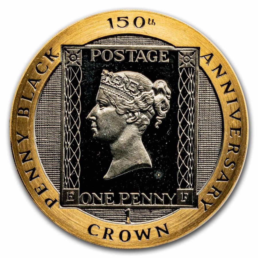 Buy 1990 Isle of Man 1 Crown Proof Gold Penny Black (Off-Quality) | APMEX