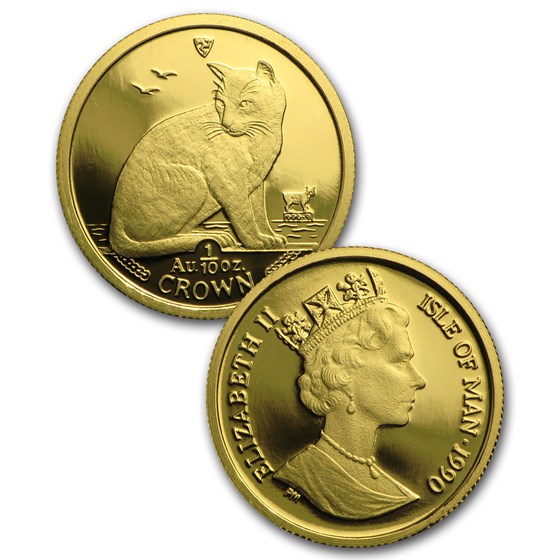 Buy 1990 Isle of Man 5-Coin Gold NY Alley Cat Proof Set (1.84 oz) | APMEX