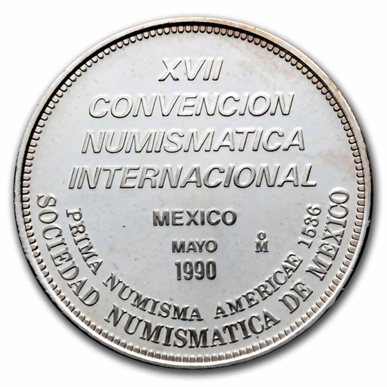 1990 Mexico International Numismatic Convention 2-Coin Proof Set