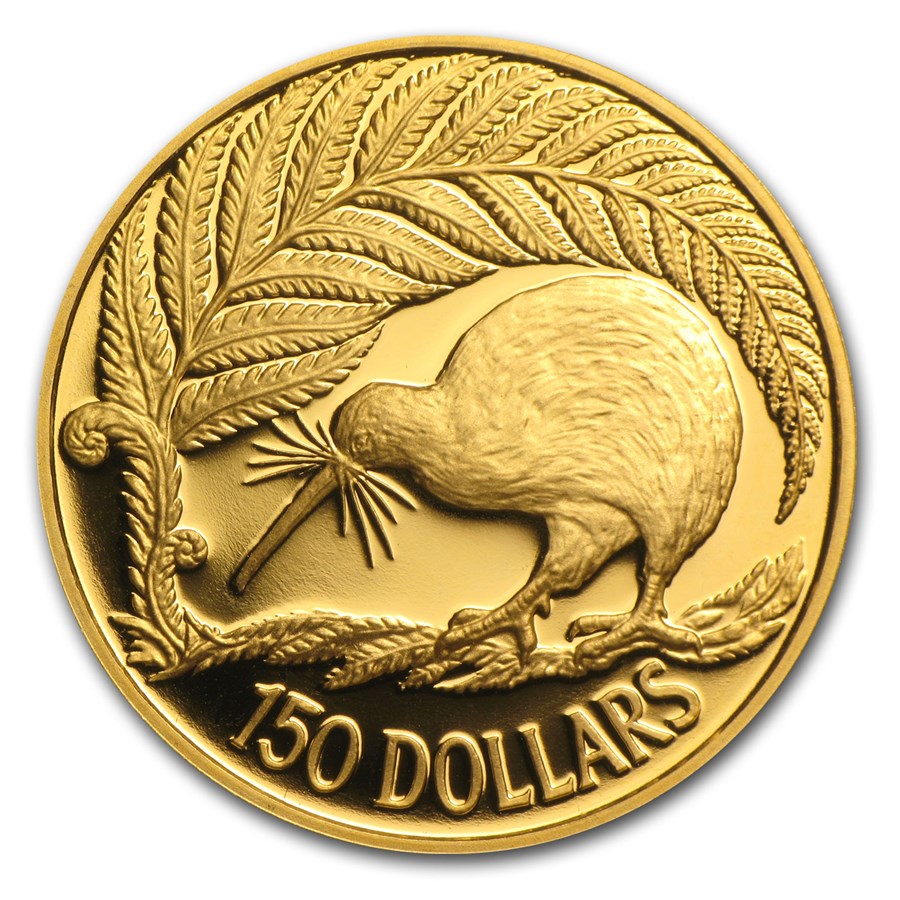 Buy 1990 New Zealand 1/2 oz Proof Gold $150 Kiwi | APMEX