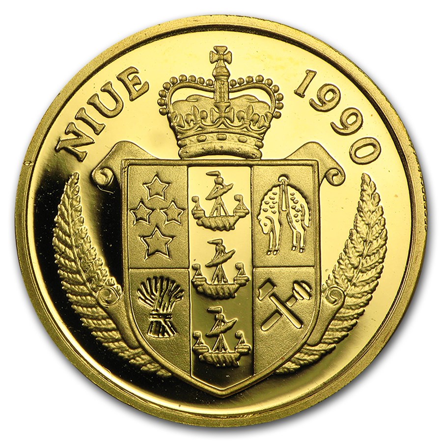 Buy 1990 Niue Gold $200 General Dwight D. Eisenhower Proof | APMEX