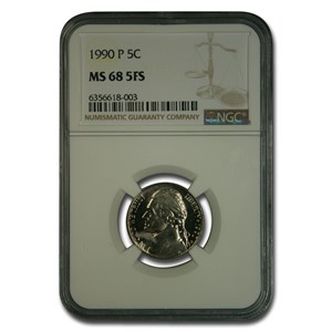 Buy 1990-P Jefferson Nickel MS-68 NGC FS | APMEX