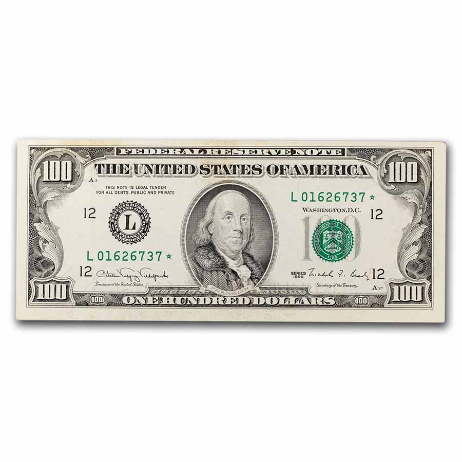 Buy 1990's* $100 FRN Cull/Good (Star Note) | APMEX