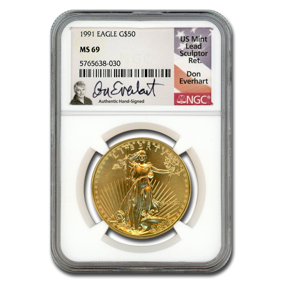 Buy 1991 1 oz American Gold Eagle MS-69 NGC (Everhart) | APMEX