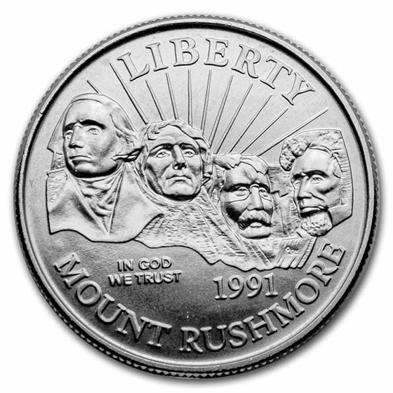 Buy 1991 3-Coin Commem Mount Rushmore Set BU (w/Box & COA) | APMEX