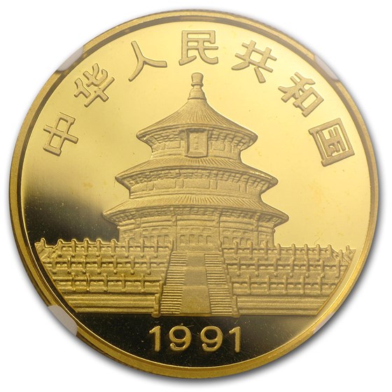 Buy 1991 China 1 oz Gold Panda Small Date MS-68 NGC | APMEX