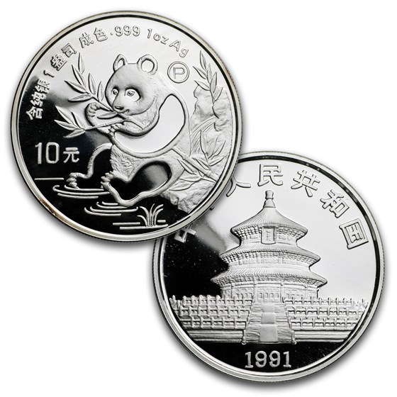 Buy 4-Coin 1991 Chinese 10th Ann Silver Panda Proof Set | APMEX