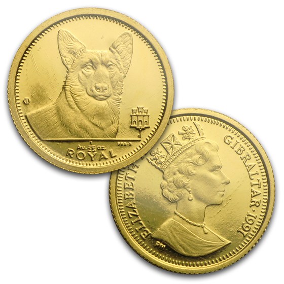 Buy 1991 Gibraltar 5-Coin Gold Welsh Corgi Set BU | APMEX