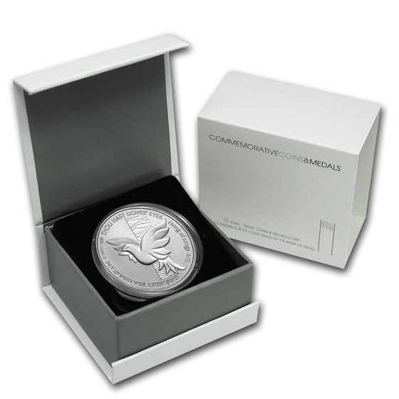 Buy 1991 Israel Silver 1 NIS Dove & Cedars (w/Box) | APMEX