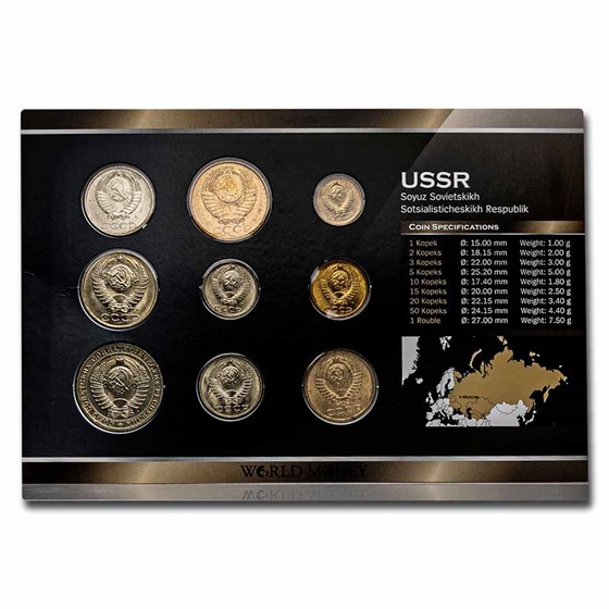 Buy 1991 Russia Final Coin Set of the USSR 9-Coin Set BU | APMEX
